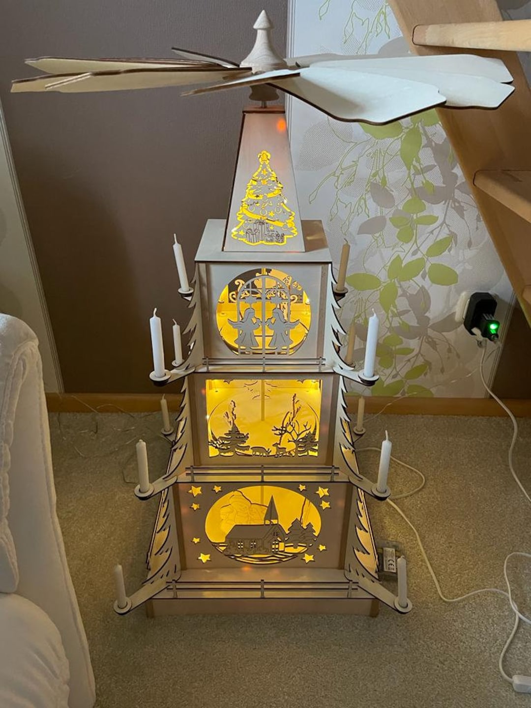 Weihnachtspyramide Lasercut Datei SVG DXF AI - Etsy.de