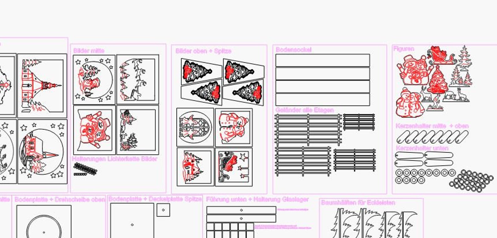 Christmas Pyramid Lasercut File SVG DXF AI - Etsy UK