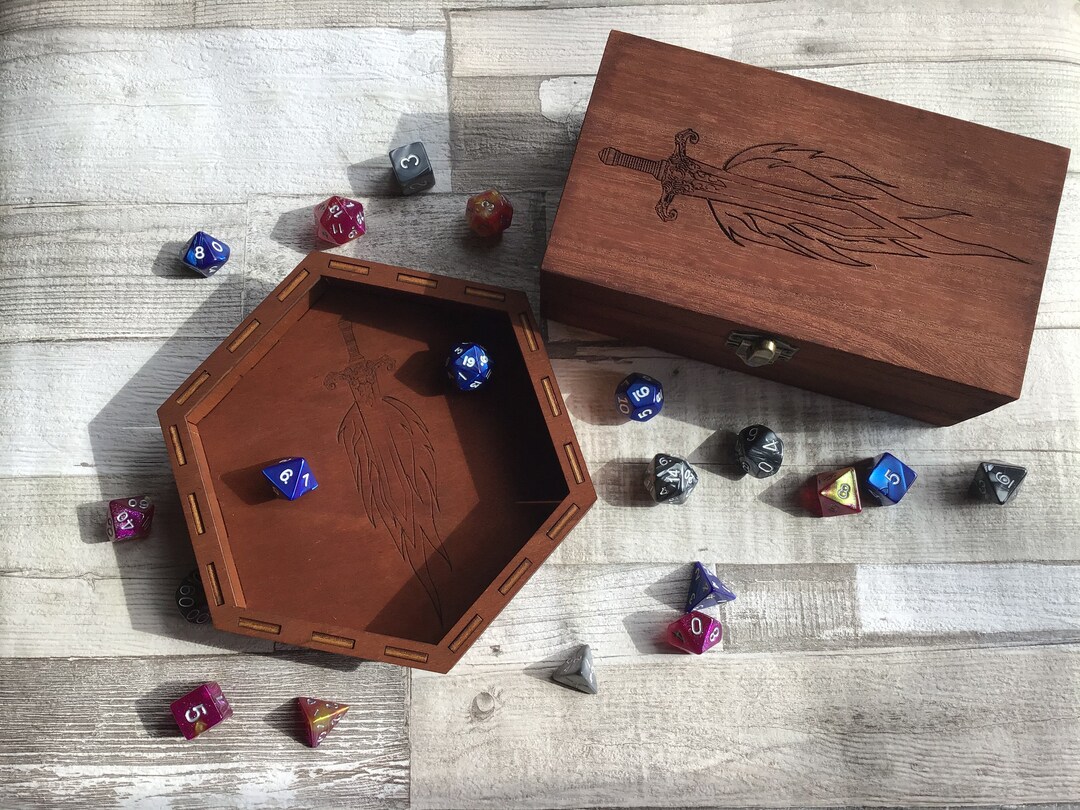 Dice Tray and Large Dice Box Gift Set - Etsy