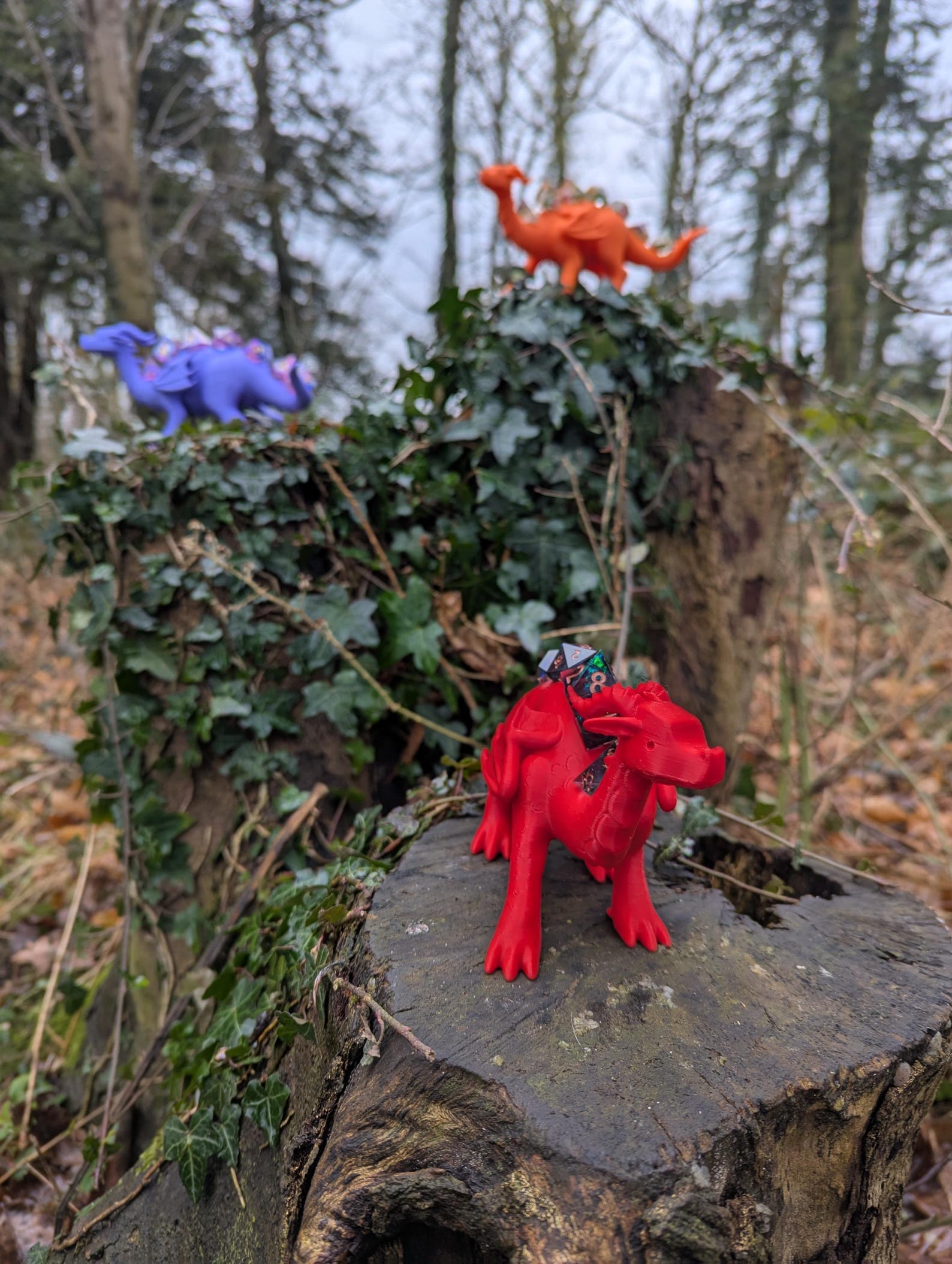 Dragon Dice Holder, Dnd Dice Storage, 3d Printed Dice Display ...
