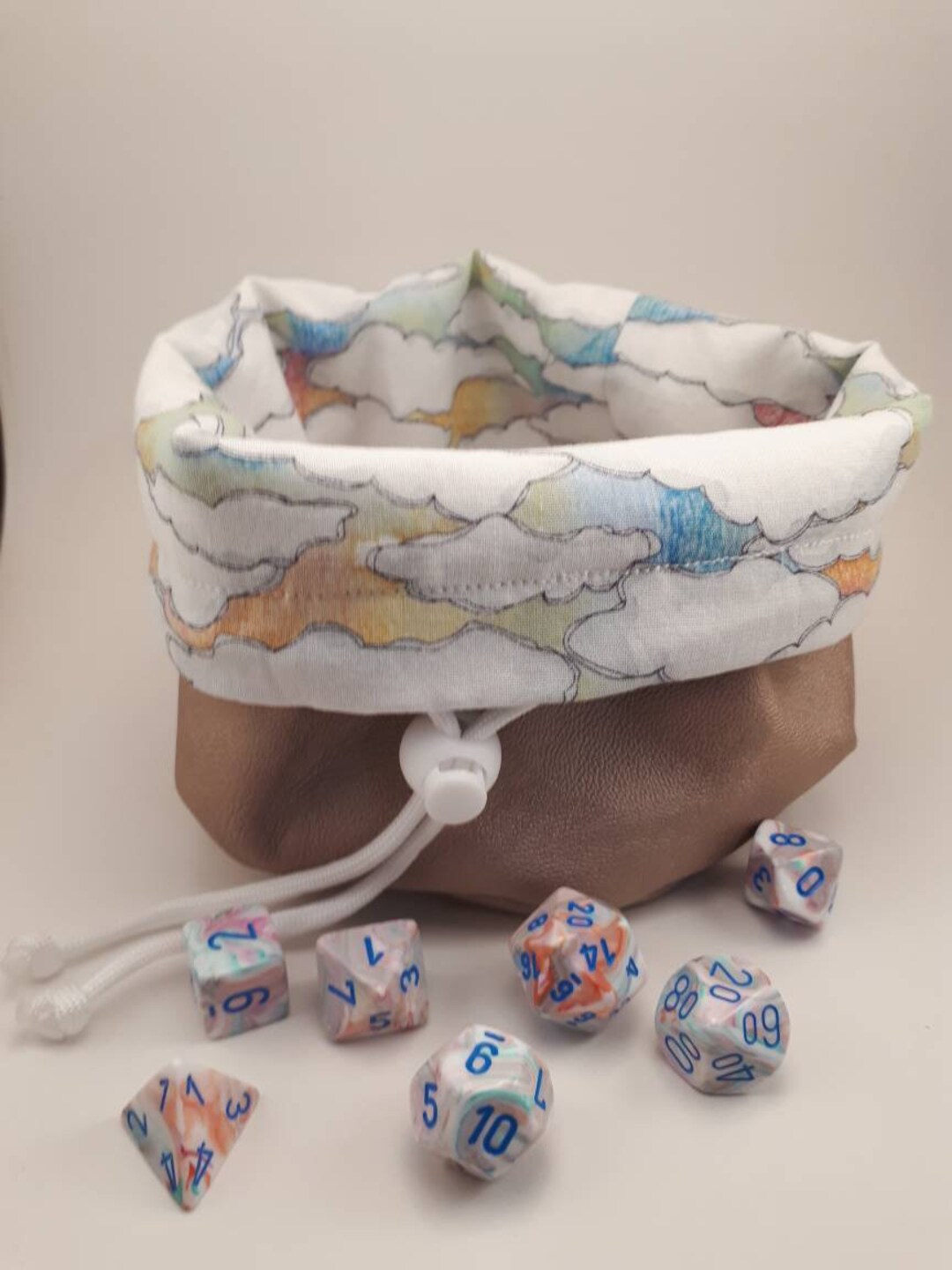 Large Reversible Dice Bag - Sunset Clouds - Etsy