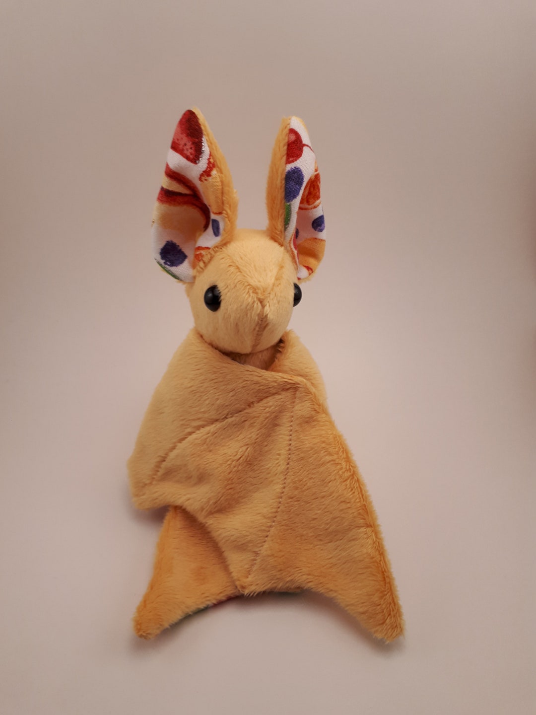 Small Handmade Bat Plush - Light Orange Fruit Bat - Etsy