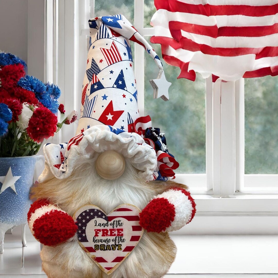 American Style Gnomes 4th of July, USA Patriotic Office Decor ...