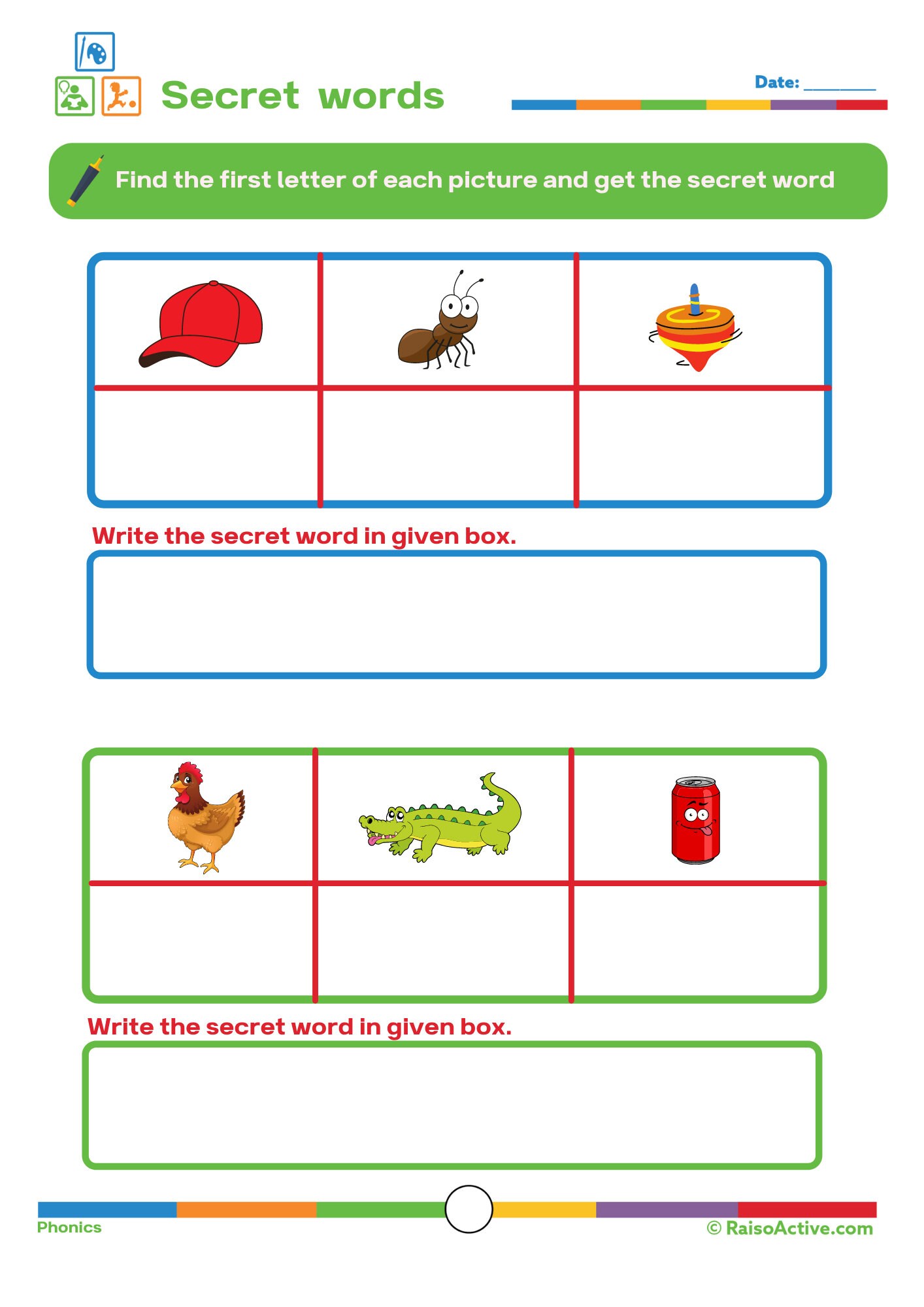 Phonics Level 1 Worksheets CVC Words Blending Words Letter - Etsy