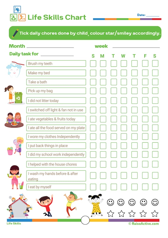 Life Skills For Kids Worksheets Life Skills For Kids Worksheets