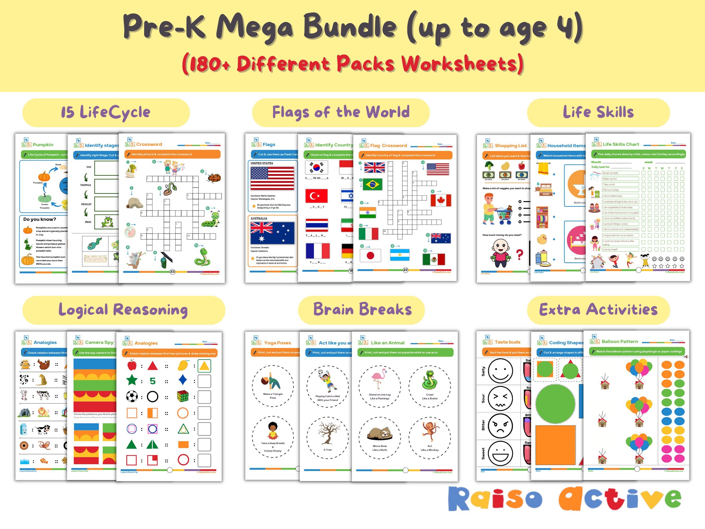 Play-based Preschool Curriculum pre-k Curriculum, Mega Bundle of ...