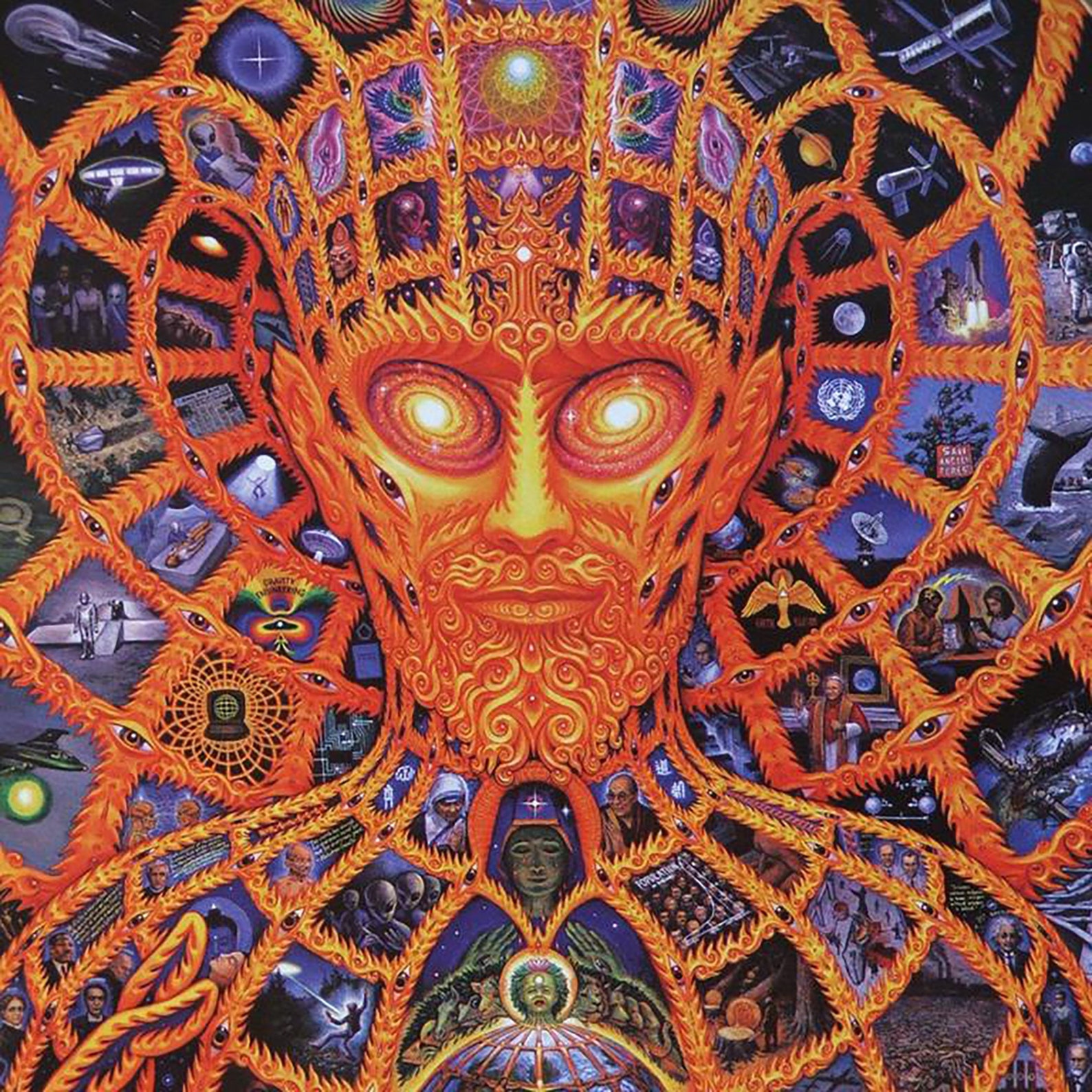 Psychedelic Perforated LSD Blotter Art The King | Etsy