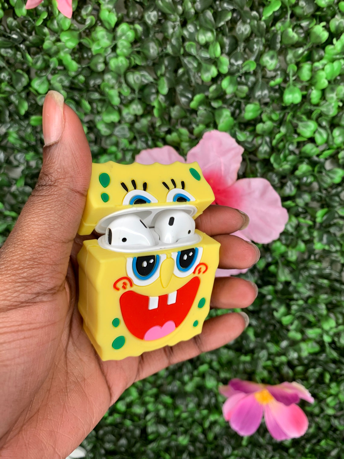 Airpod case Spongebob AirPod Case Cover | Etsy