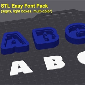 3D STL Printable Alphabet Font Pack (.stl File) – INSTANT Download ...