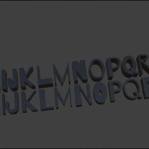 3D STL Printable Alphabet Font Pack (STL-Datei) - Extrudierte ...