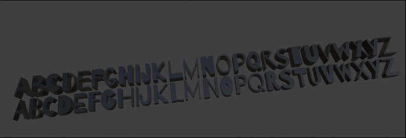 3D STL Printable Alphabet Font Pack (STL File) – Extruded Letters for ...