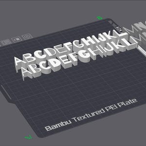 3D STL Printable Alphabet Font Pack (STL File) – Extruded Letters for ...