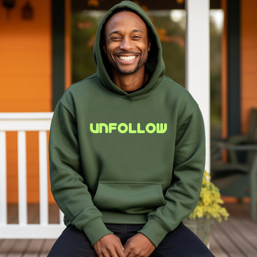 Unfollow Hoodie Meme Hoodie Vintage Hoodie Retro Hoodie 90s Y2k Hoodies For Men And Women