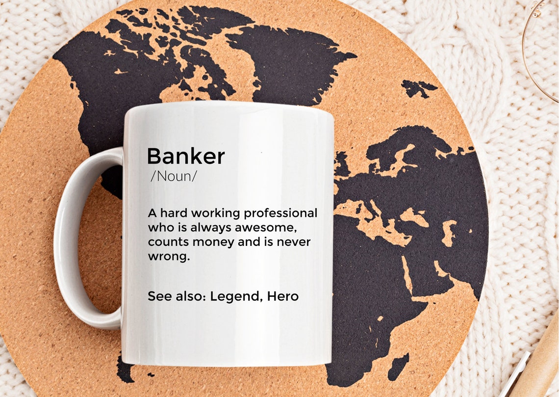 Personalized Banker Mug: Banking Definition Gift - Etsy