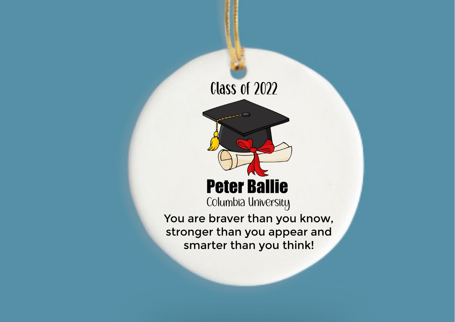 Graduation Ornament Custom Graduation Cap Keepsake Grad Party - Etsy