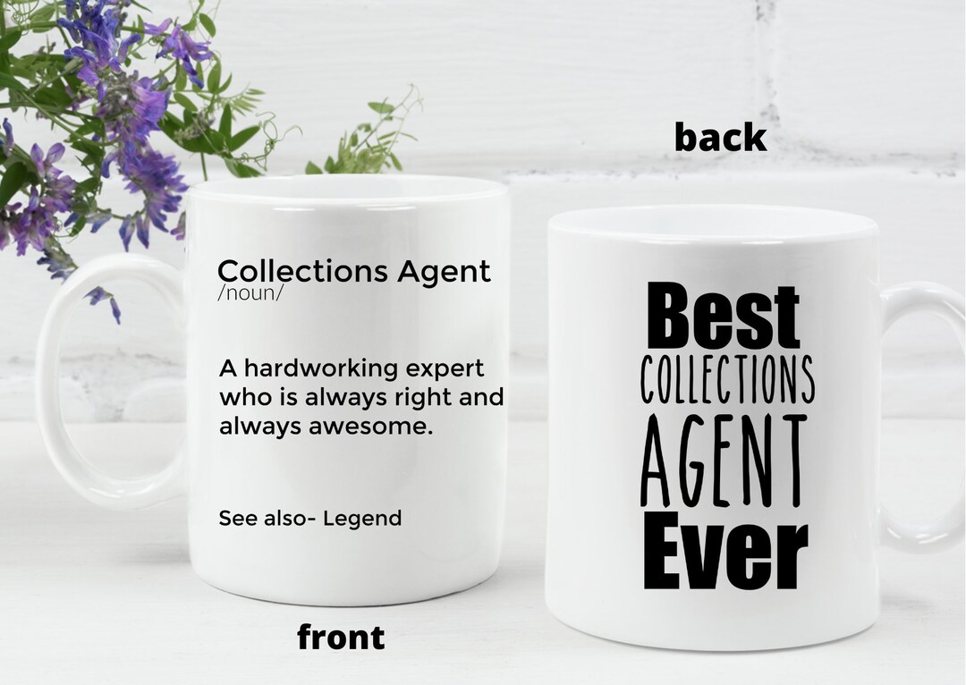 Collections Agent Mug | Funny Gift for Men & Women, Personalized - Etsy