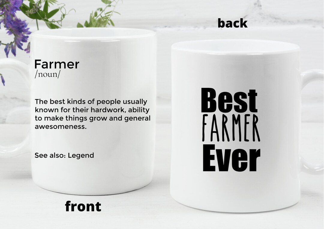Farmer Mug Farmer Gifts Personalized Gifts for Farmer Farm Worker Mug ...
