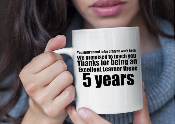 Work Anniversary Mug Gift for Co Worker Work Anniversary - Etsy India