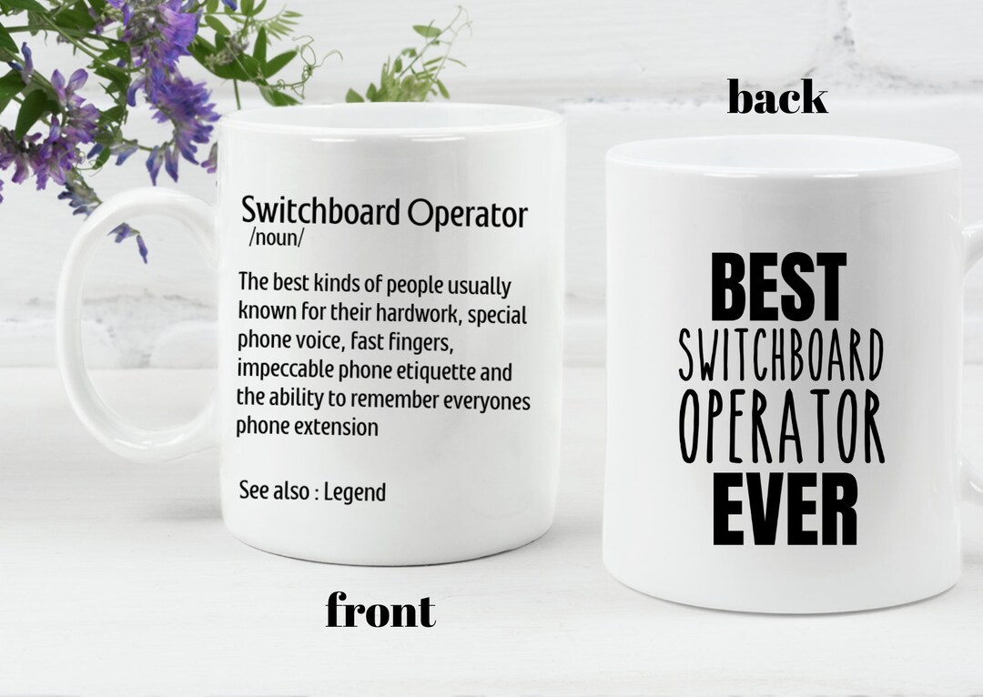 Switchboard Operator Mug, Personalized Telephone Gift - Etsy