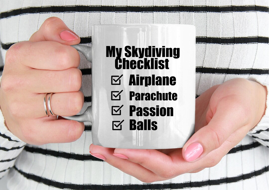 Skydiving Mug Peronalized Skydiving Gifts Gift for Skydiver Lover Funny ...