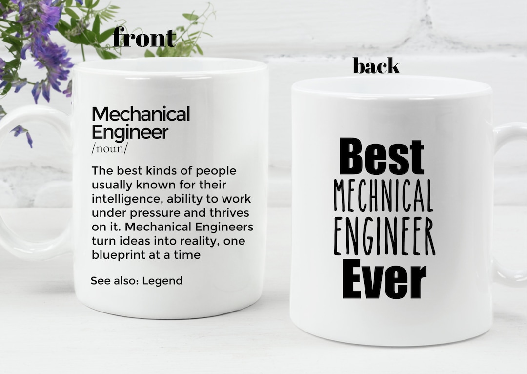 Mechanical Engineer Definition Mug - Funny Engineering Graduation Gift ...
