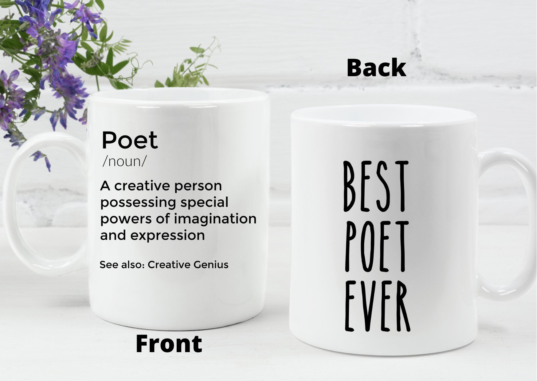 Poet Definition Mug: Best Poet Ever, Personalized Poetry Gift - Etsy