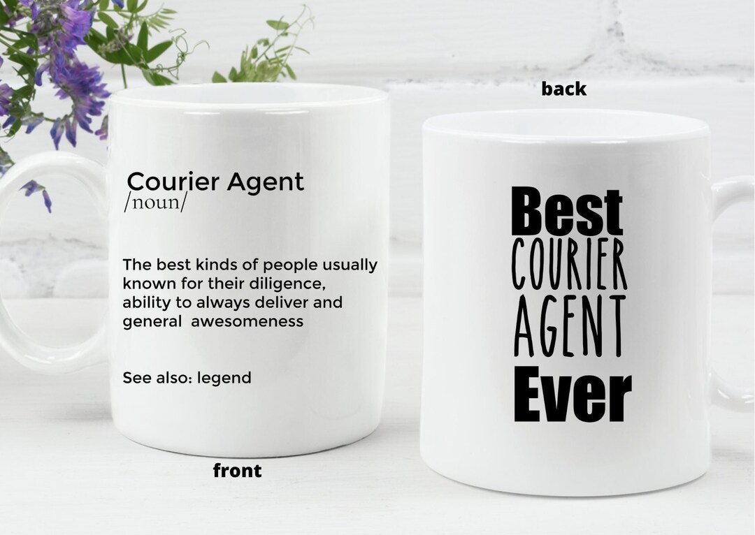 Personalized Courier Agent Mug: Funny Mailman Gift - Etsy