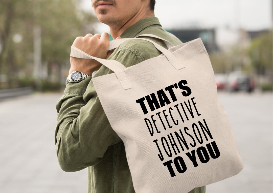 Detective Tote Bag Detective Gifts Personalized Present for a New ...