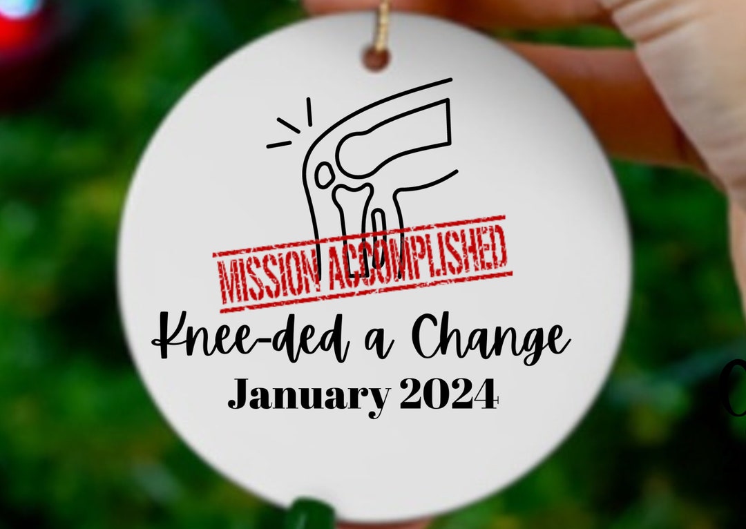 Knee Replacement Surgery Ornament: Personalized Ceramic Gift - Etsy