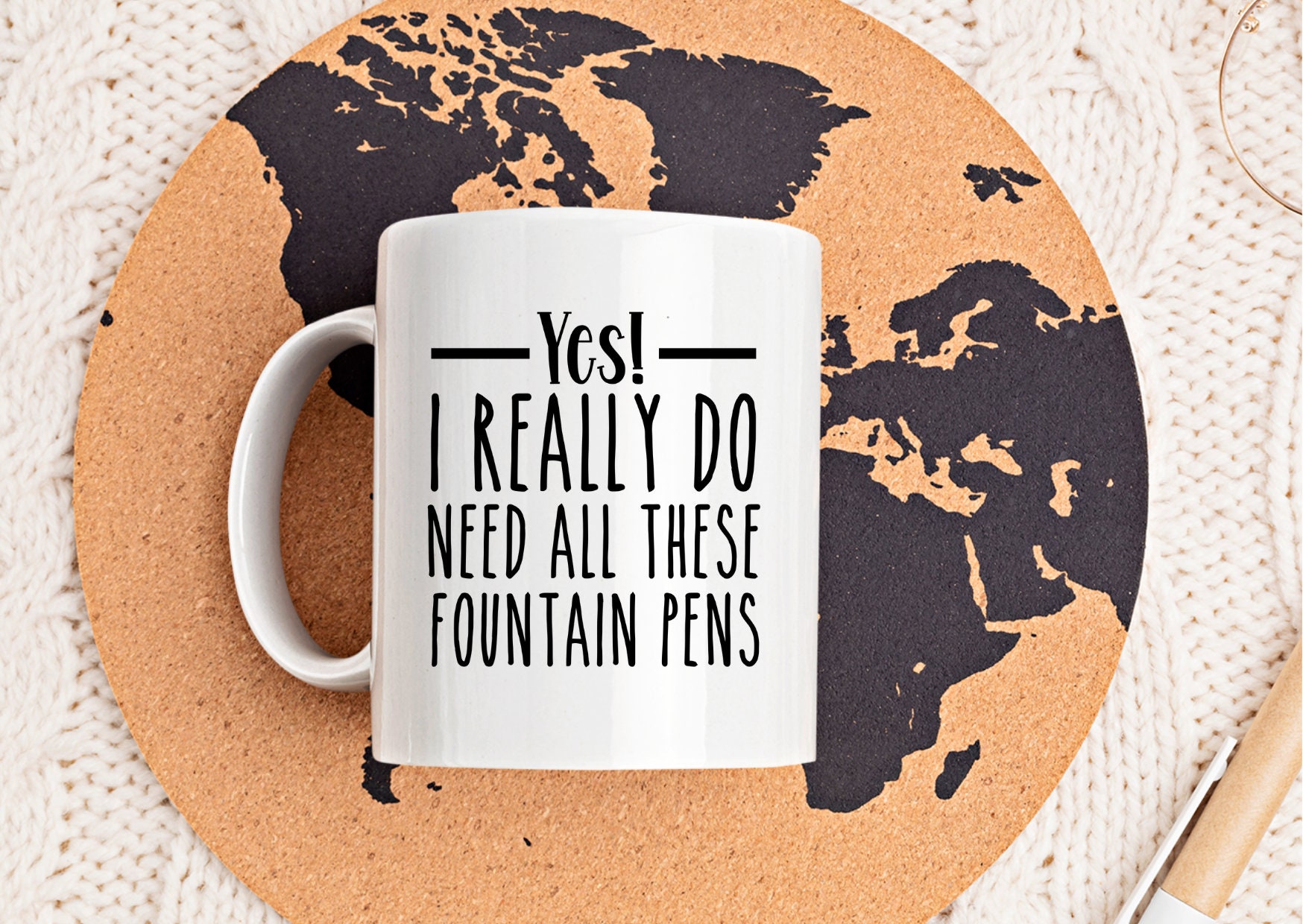 Fountain Pens Collector Mug Personnalized Fountain Pens Mug - Etsy