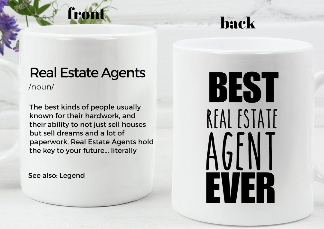 Real Estate Agent Mug Personalized Gift for Real Estate Agent Best Real ...