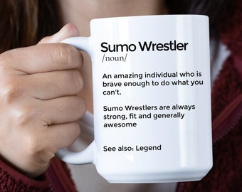 NEW Sumo Shikiri Wrestling Mug Colorful Two-tone 15oz - Etsy