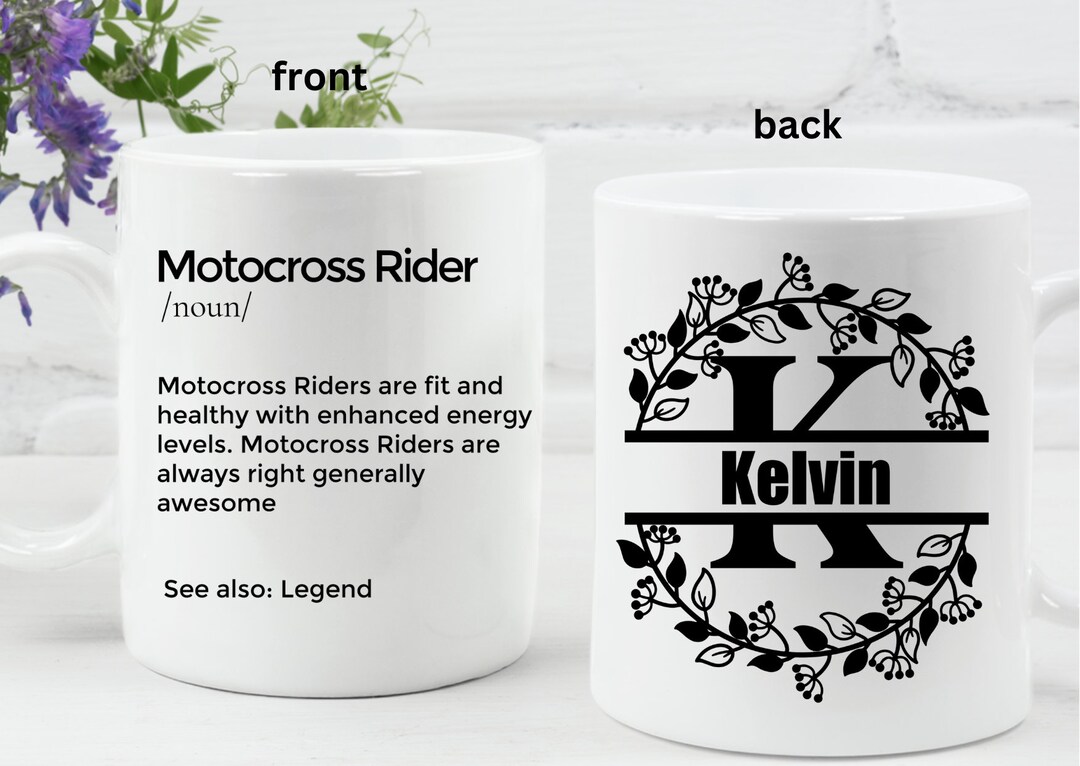 Personalized Motocross Rider Mug: Racing Gift - Etsy
