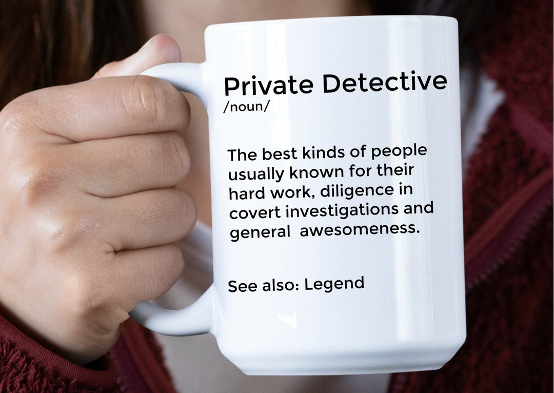Personalized Private Detective Mug: Funny Detective Gift - Etsy
