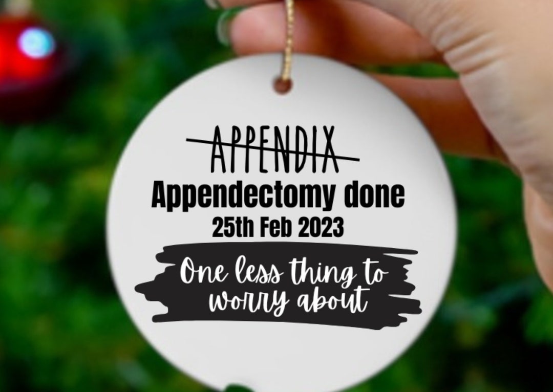 Appendectomy Recovery Ornament: Funny Surgery Gift Keepsake - Etsy