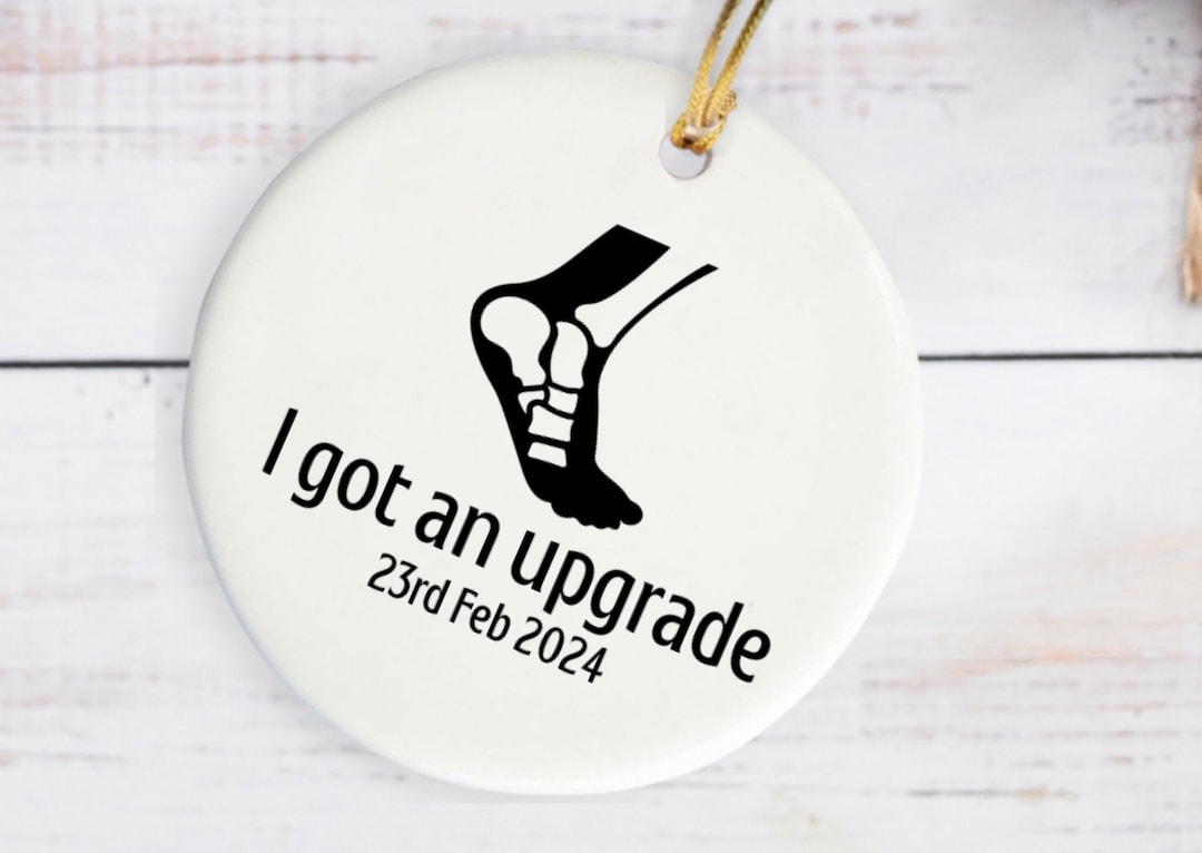 Ankle Replacement Ceramic Ornament: Surgery Recovery Gift - Etsy
