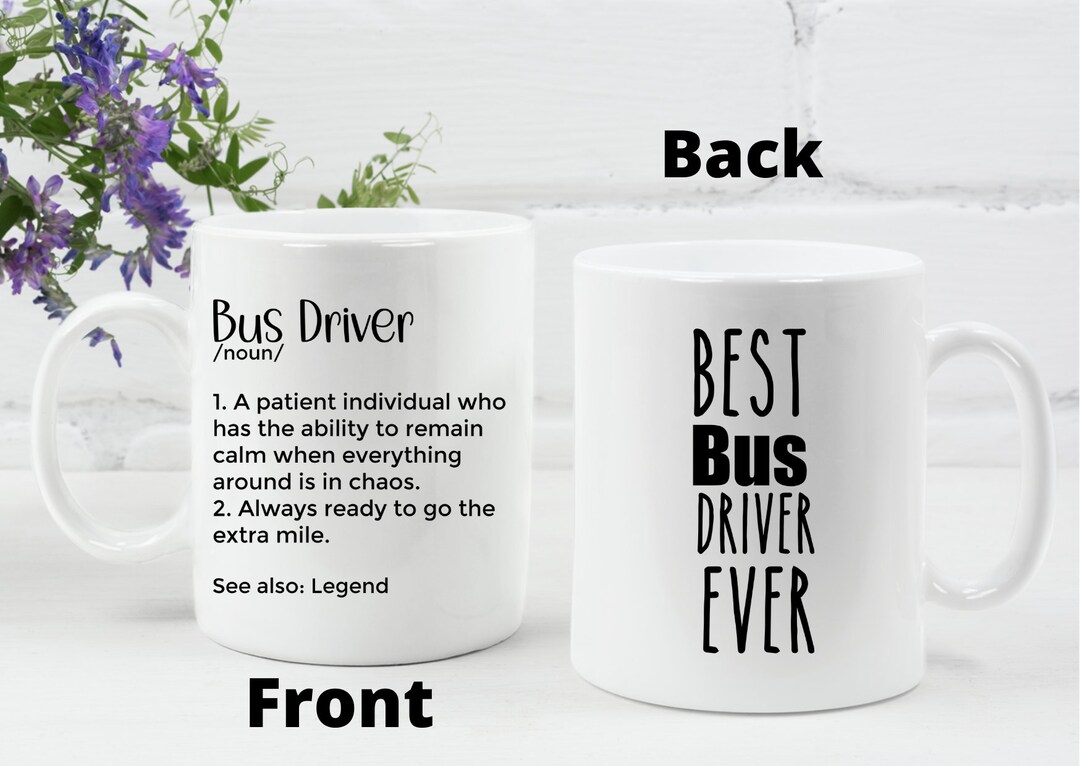 Bus Driver Definition Mug - Gift for School Bus Driver - Etsy