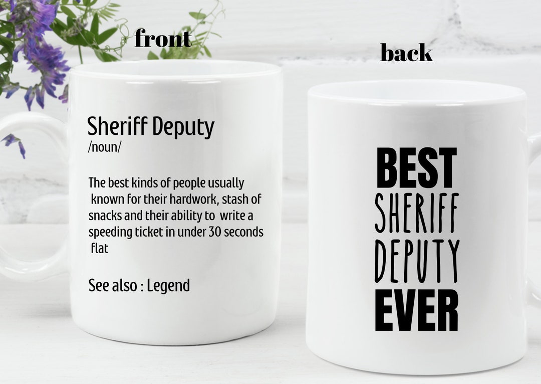 Sheriff Mug Personalized Gift for Sheriff Deputy Best Sheriff Deputy ...