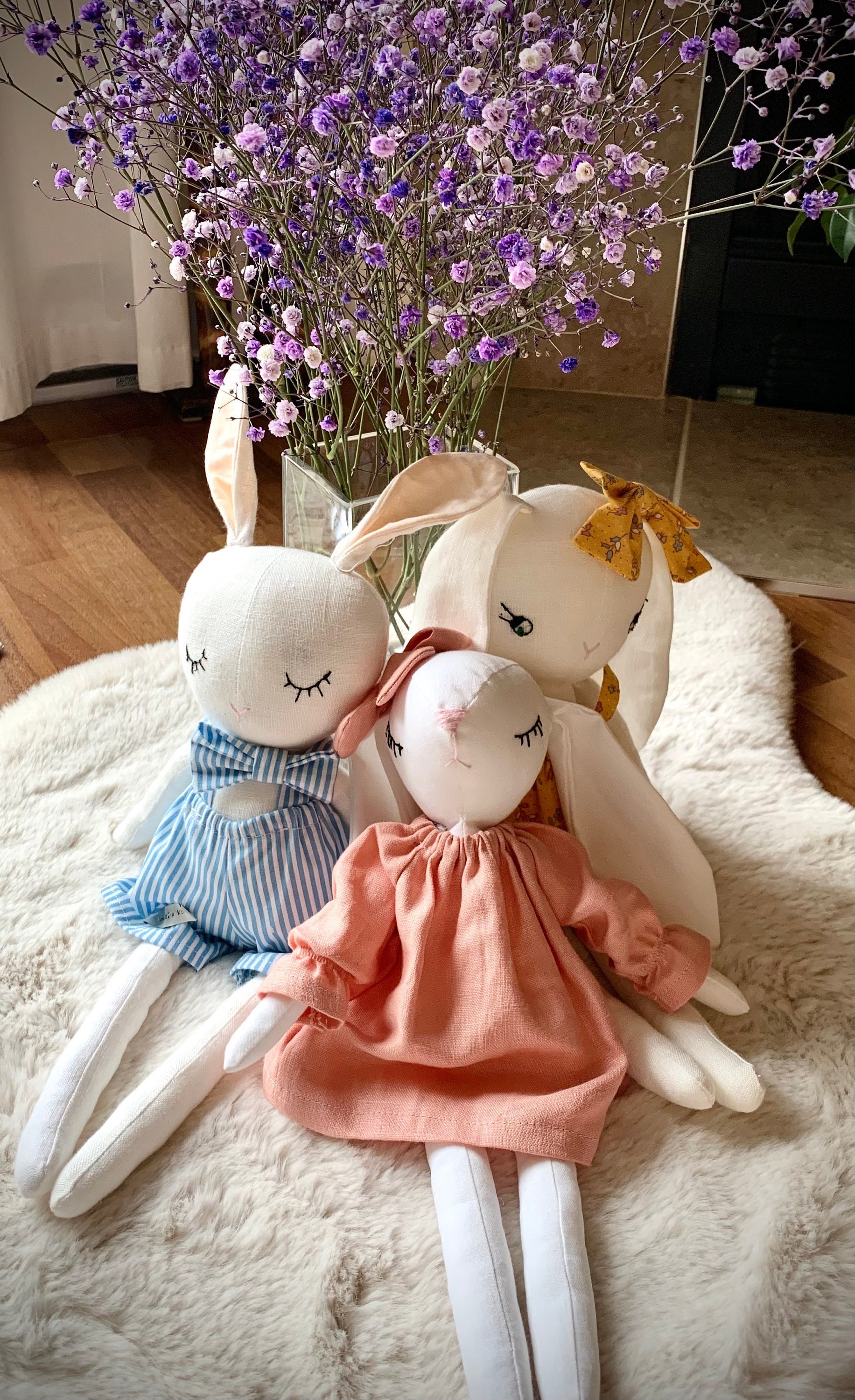 Sleepy Bunnies | Adorable Children's Soft Plush Toys (damian, Daisy and ...