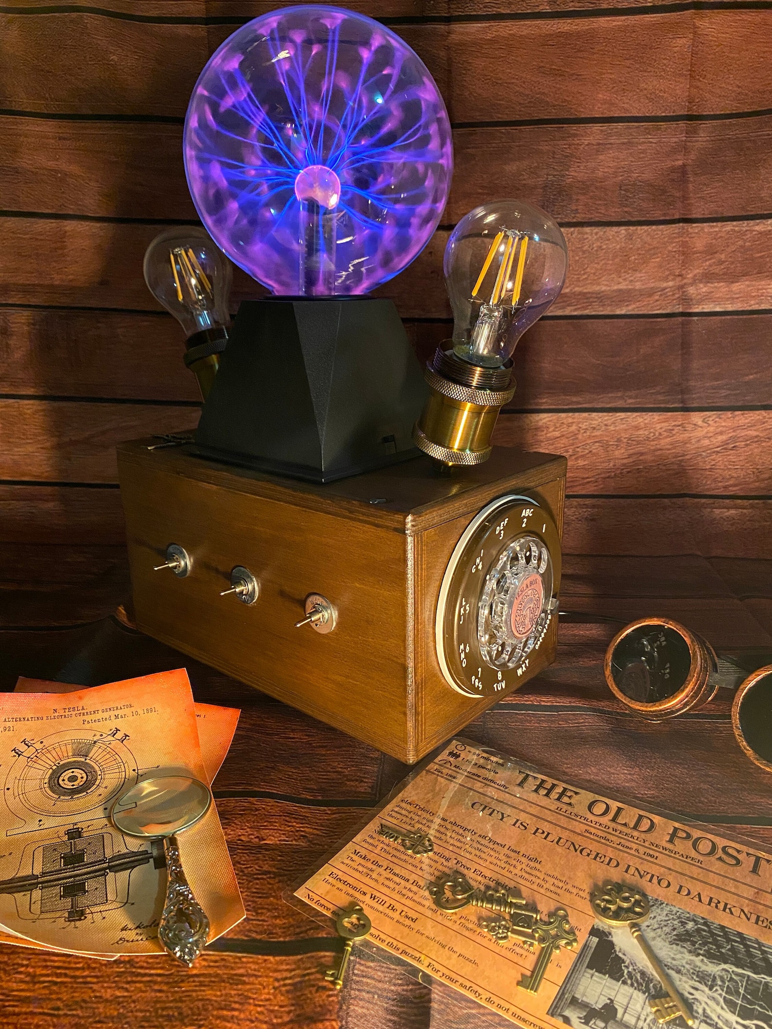 Tesla Box Mystery Puzzle Box Home Adventure Escape Game Cluebox Gift ...