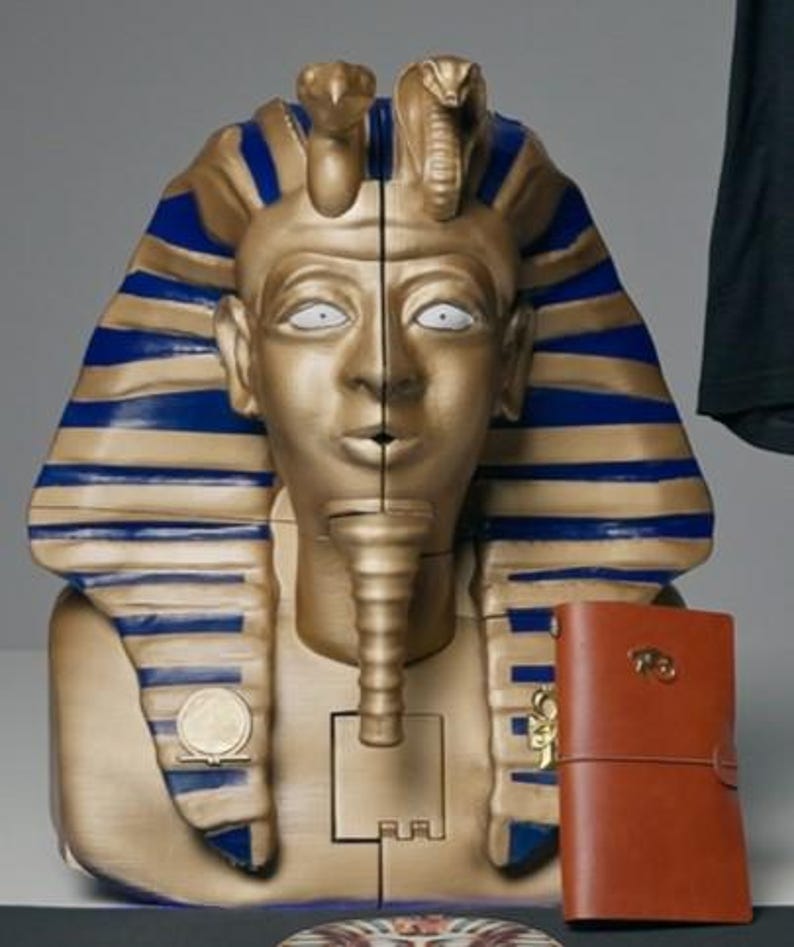 Golden Pharaoh Mystery Puzzle Box Game Home Escape Room Sequential ...