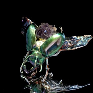 Silver Beetle Necklace / Bug Pendant / Insect Jewelry / Bug Necklace ...