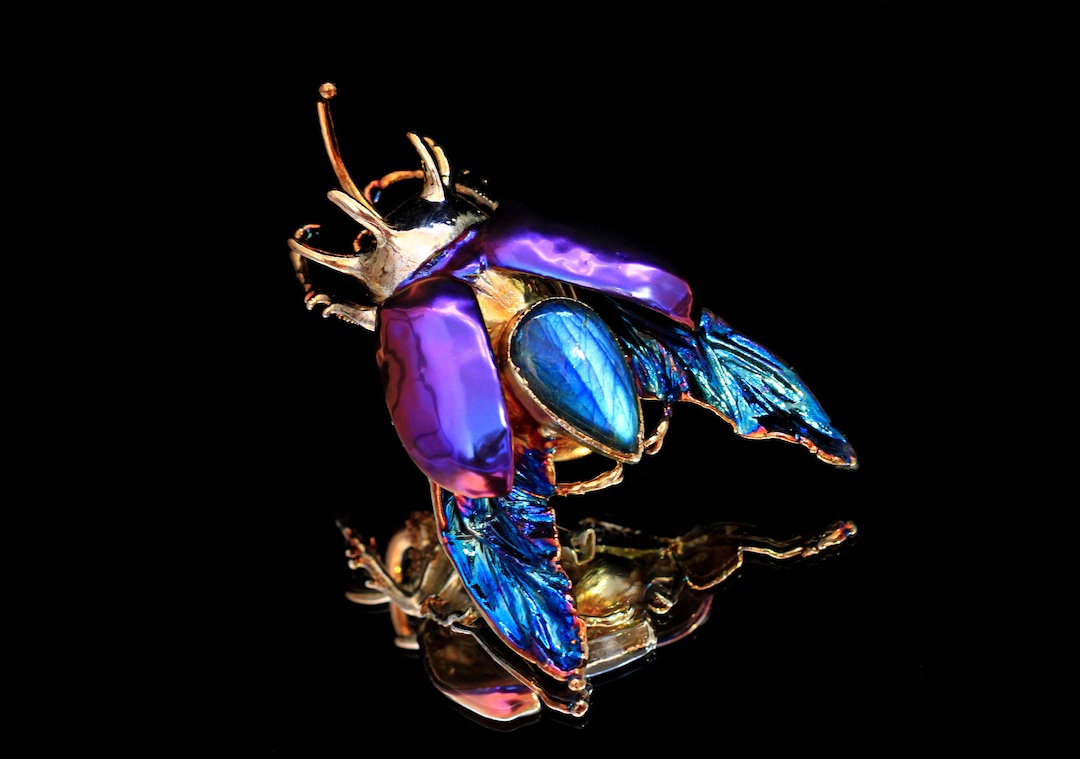 Silver Beetle Necklace / Bug Pendant / Insect Jewelry / Bug Necklace ...