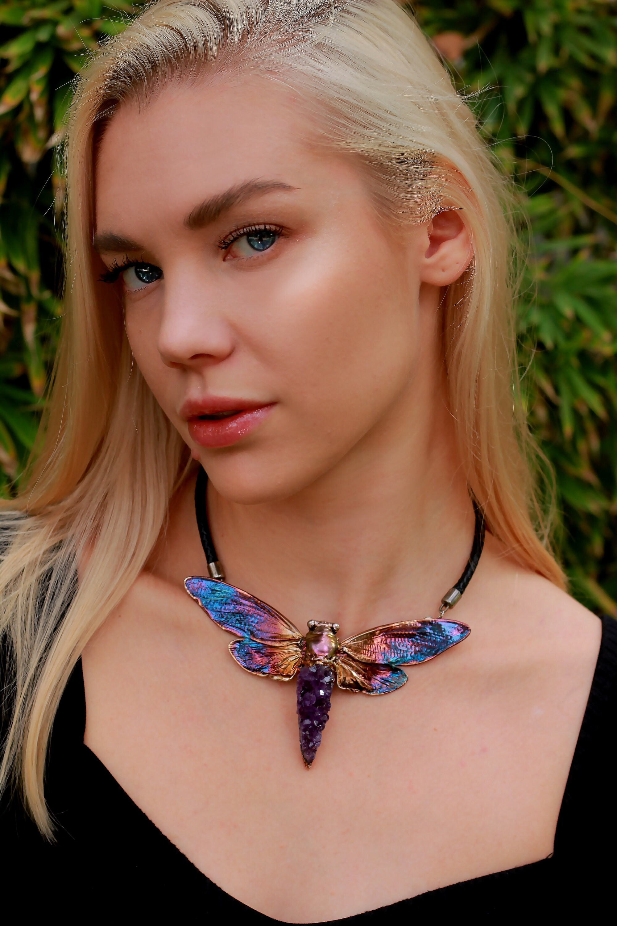 Silver Cicada Charm / Insect Necklace / Bug Necklace / Cicada Pendant ...