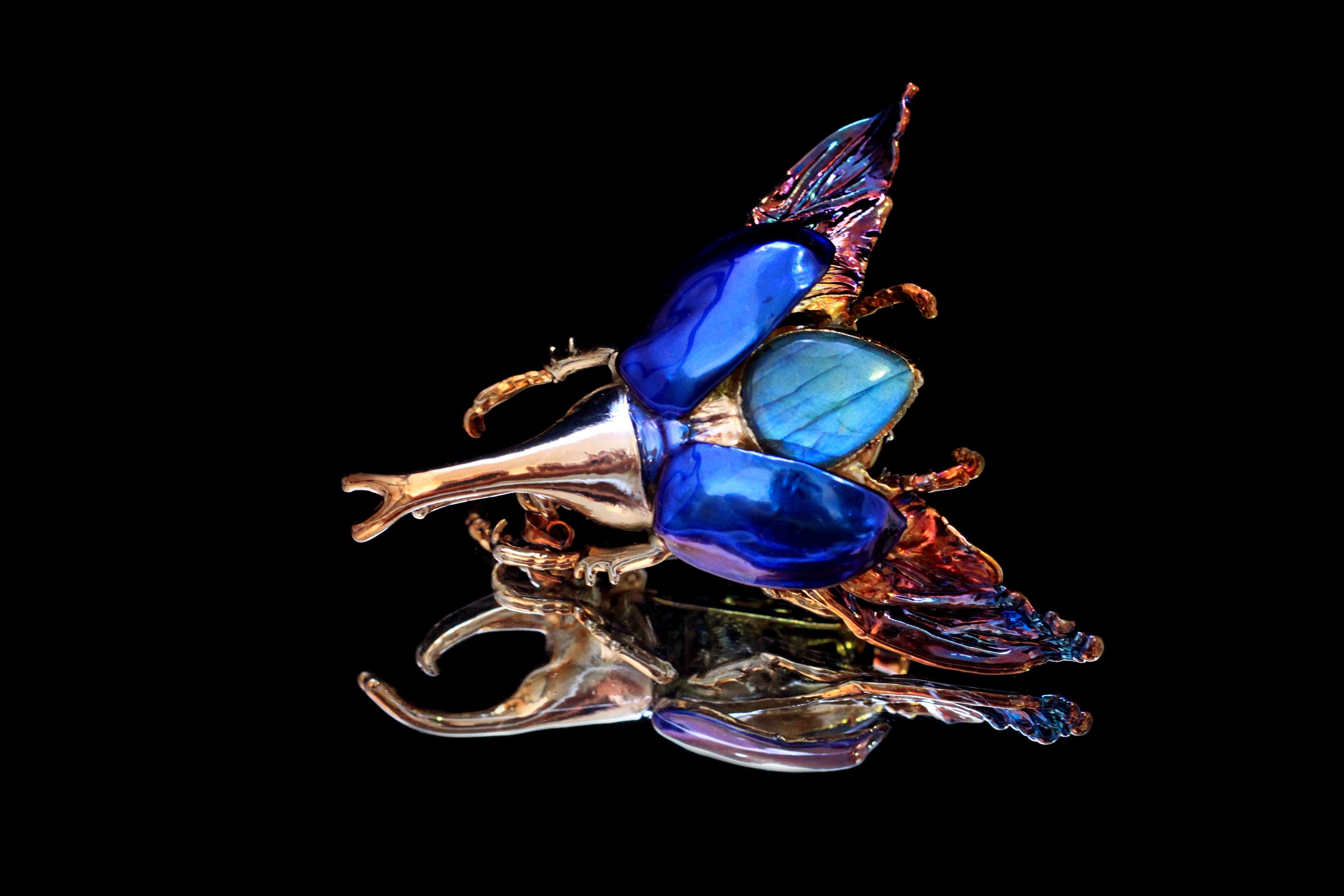 Silver Bug Necklace, Beetle Pendant, Electroformed Insect, Beetle With ...