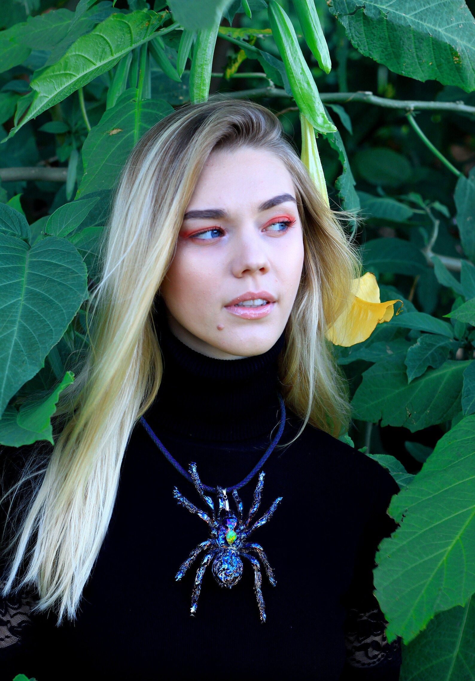 Silver Spider Necklace // Huge Spider Jewelry // Insect - Etsy