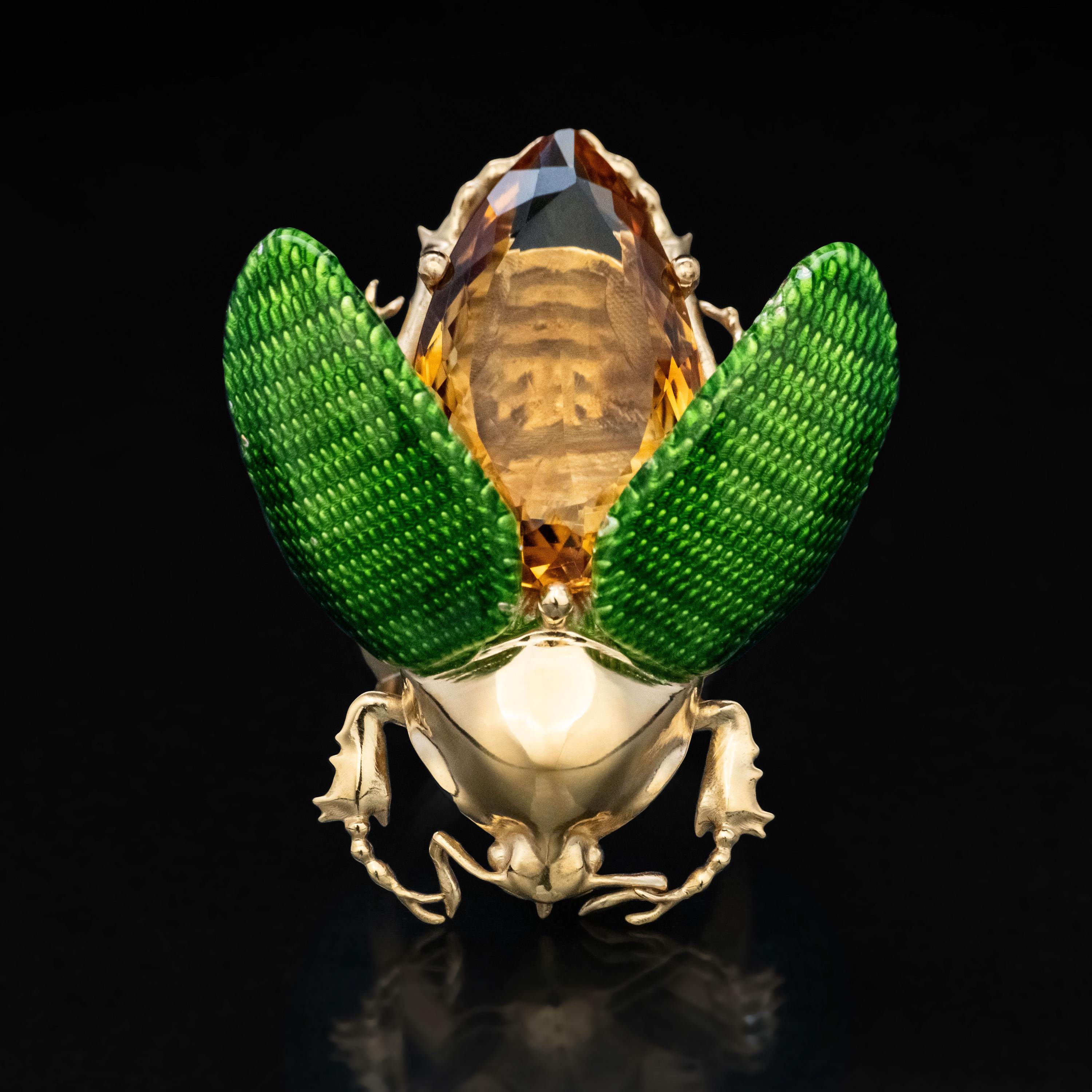 Big Beetle Ring // Insect Jewelry // Bug Ring // Insect Ring - Etsy
