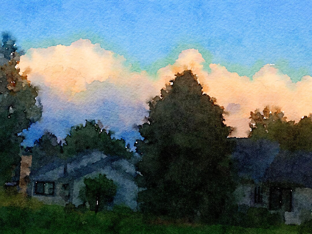 Beautiful Sky Art, Fine Art Prints, Watercolor Prints, Nature Prints ...