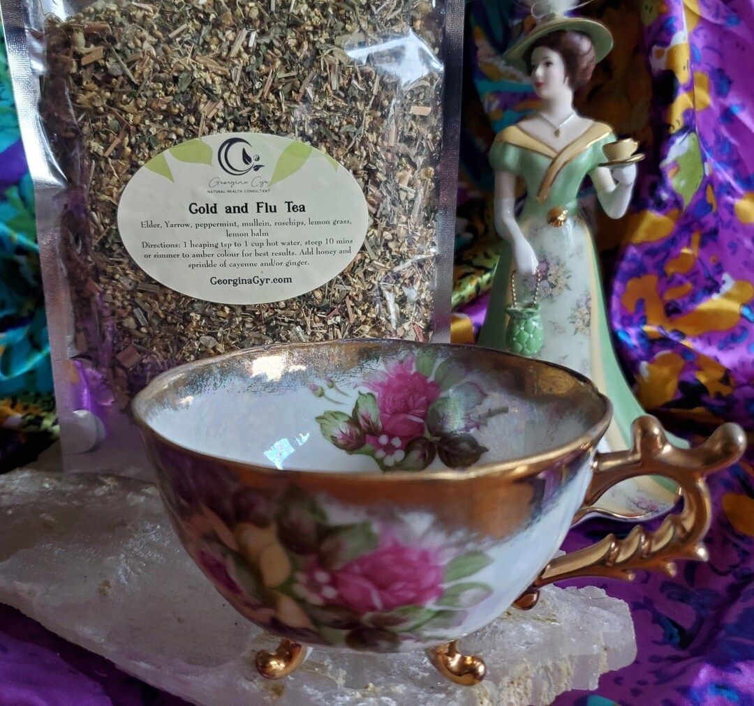 Cold and Flue Tea With Mullein and Lung Herbs - Etsy