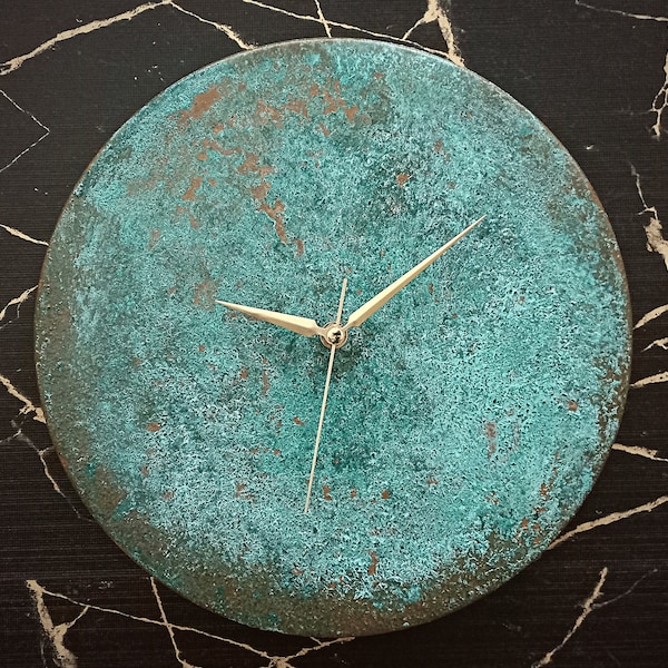 Turquoise Clock - Etsy